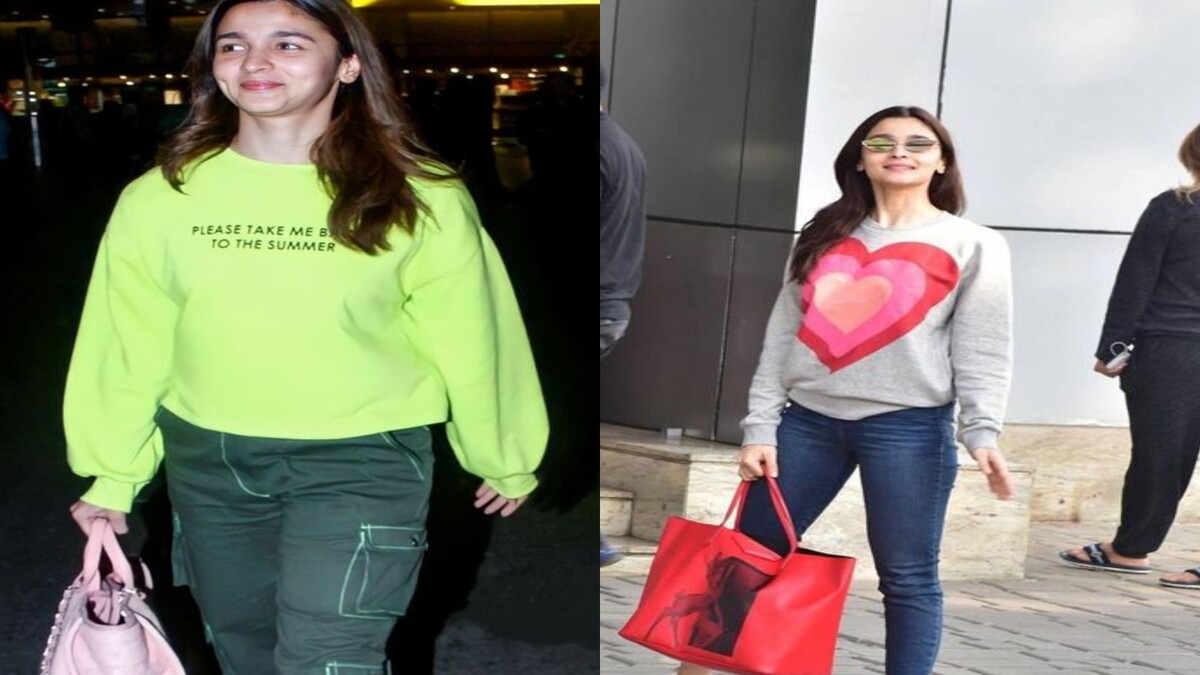 Alia Bhatt Sweat-Shirt Look : ट्रेंड में है आलिया भट्ट के स्वेटशर्ट लुक ...