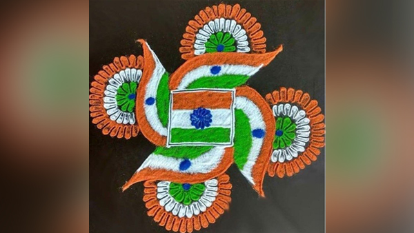 Independence Day Rangoli Designs: ऑफिस और घर में तिरंगा रंगोली बनाकर ...