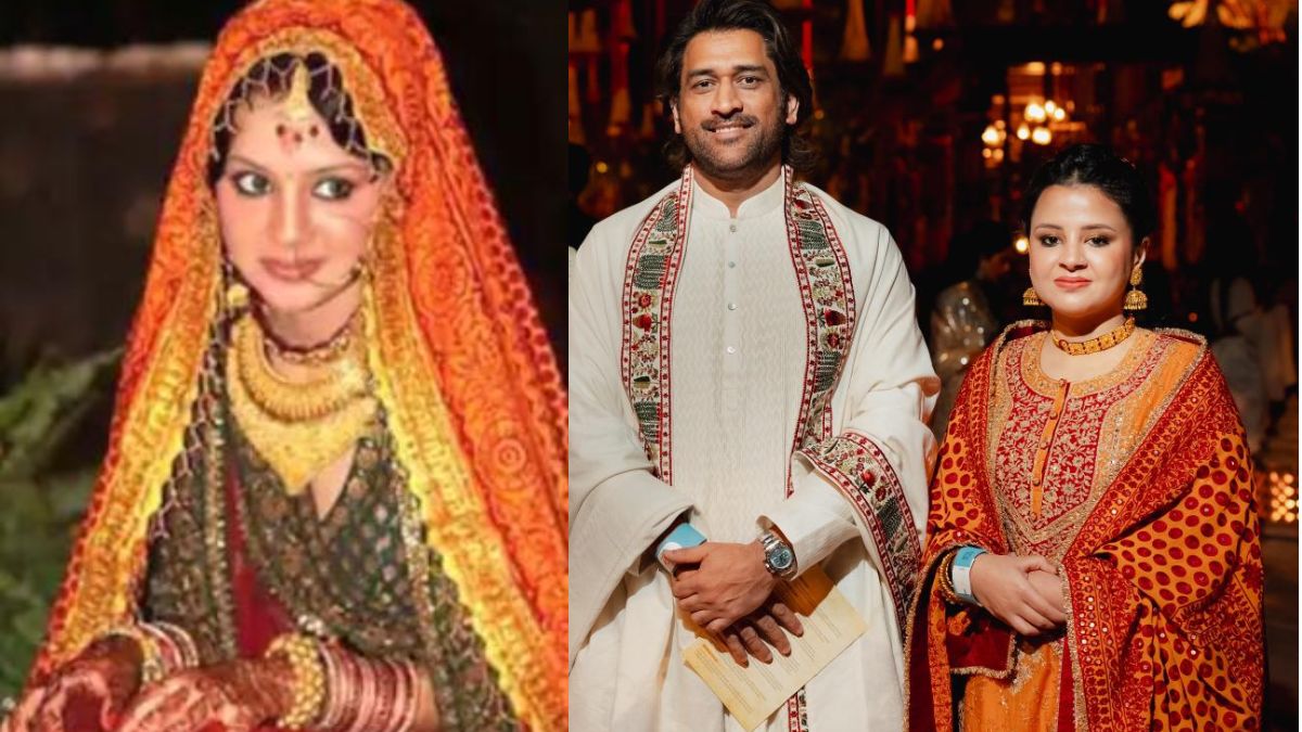 अनंत-राधिका की प्री वेडिंग में दिखा साक्षी धोनी का पहाड़ी लुक ...